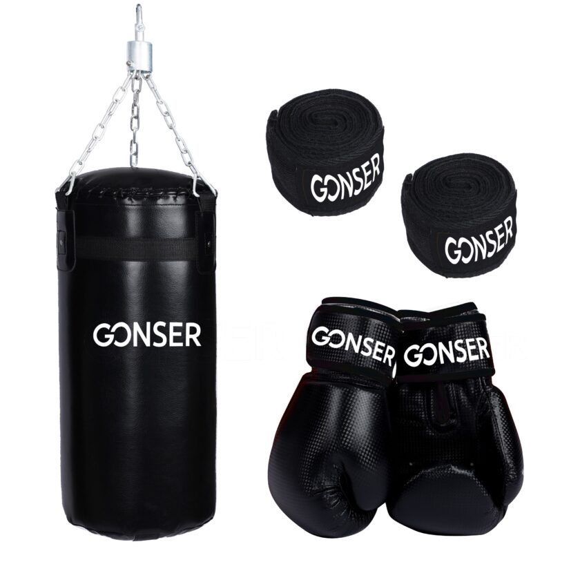 Boxsack mit Handschuhen und Bandagen - Sofort Versand